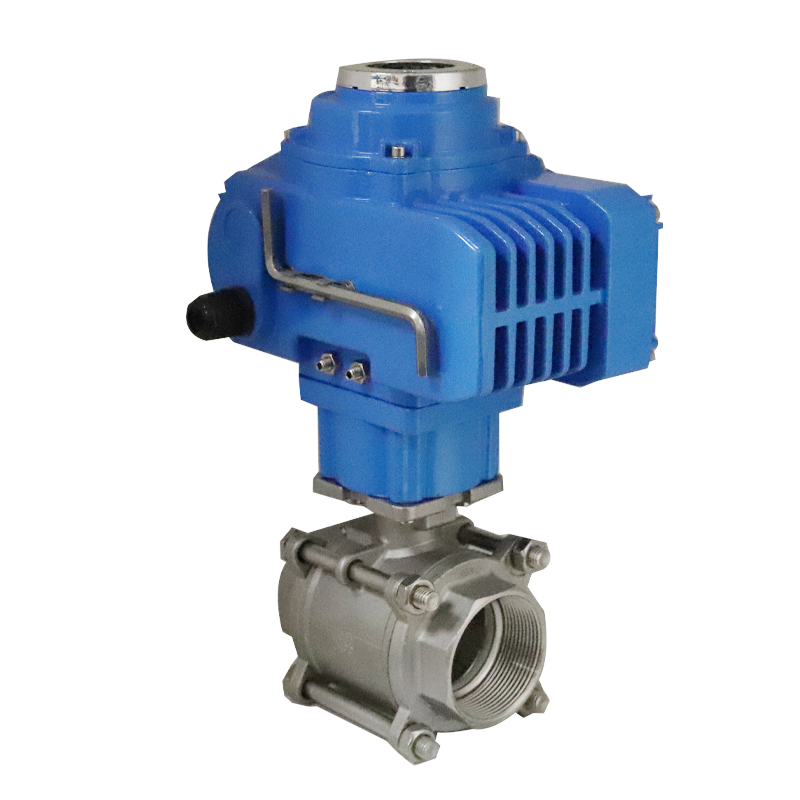Motorized wire ball valve